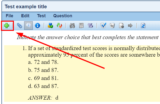 Create a test in the Macmillan Learning Test Bank