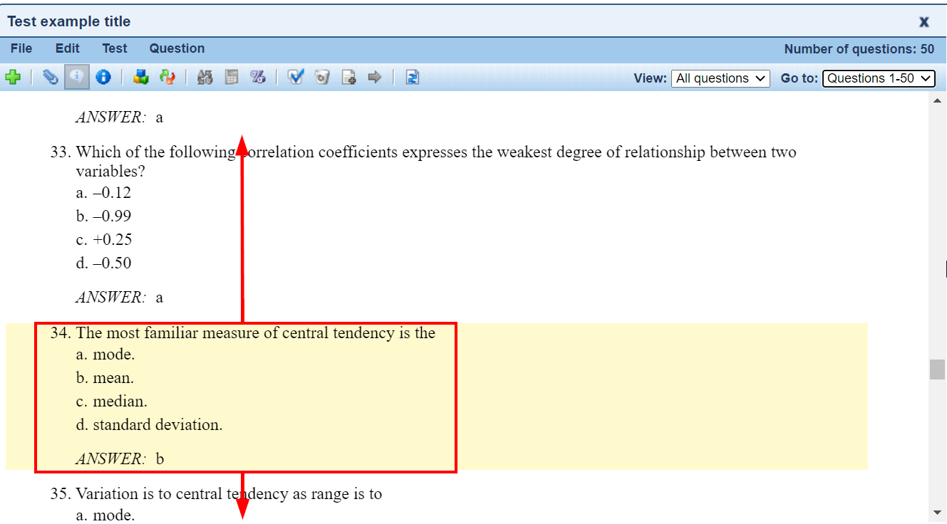 Create a test in the Macmillan Learning Test Bank