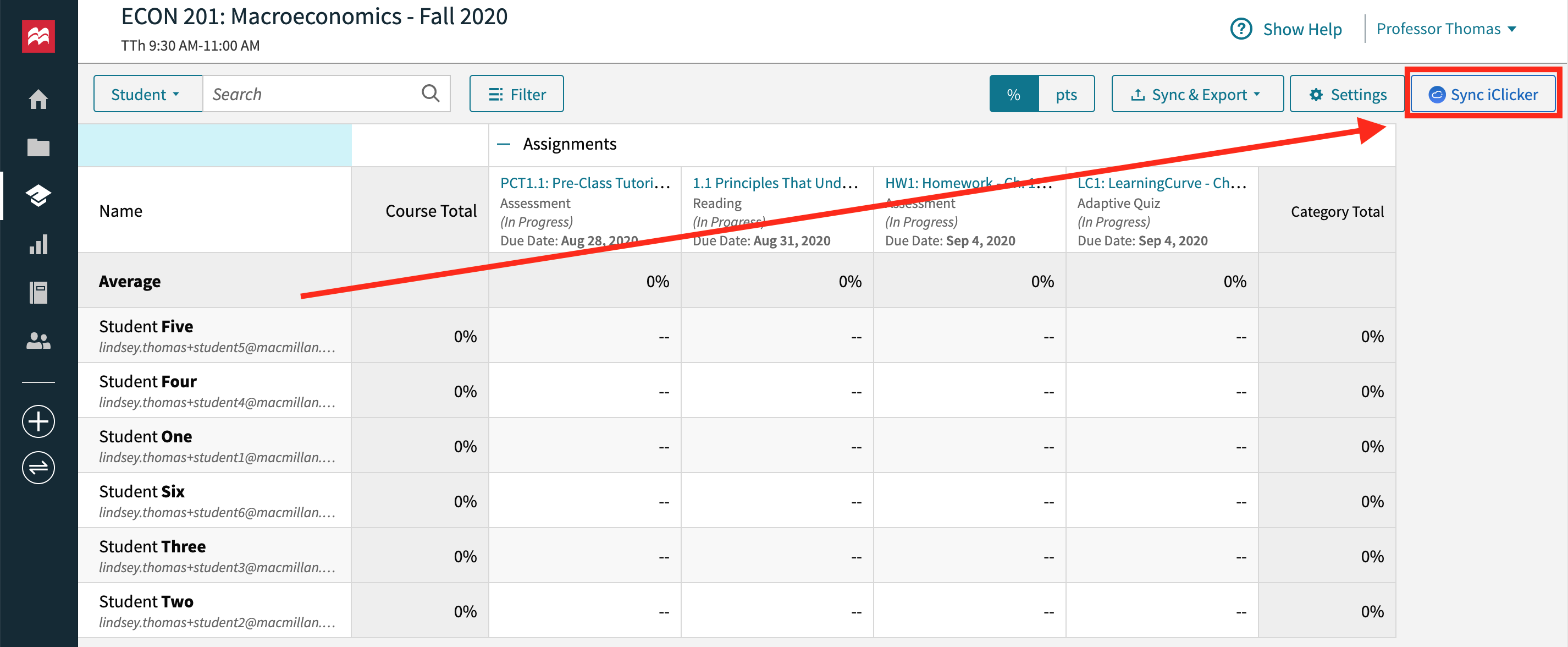 Integrate your iClicker and Achieve courses