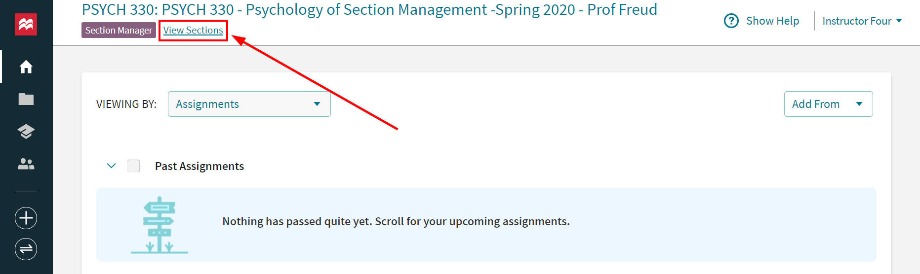 Achieve > Create and manage sections with a Section Manager