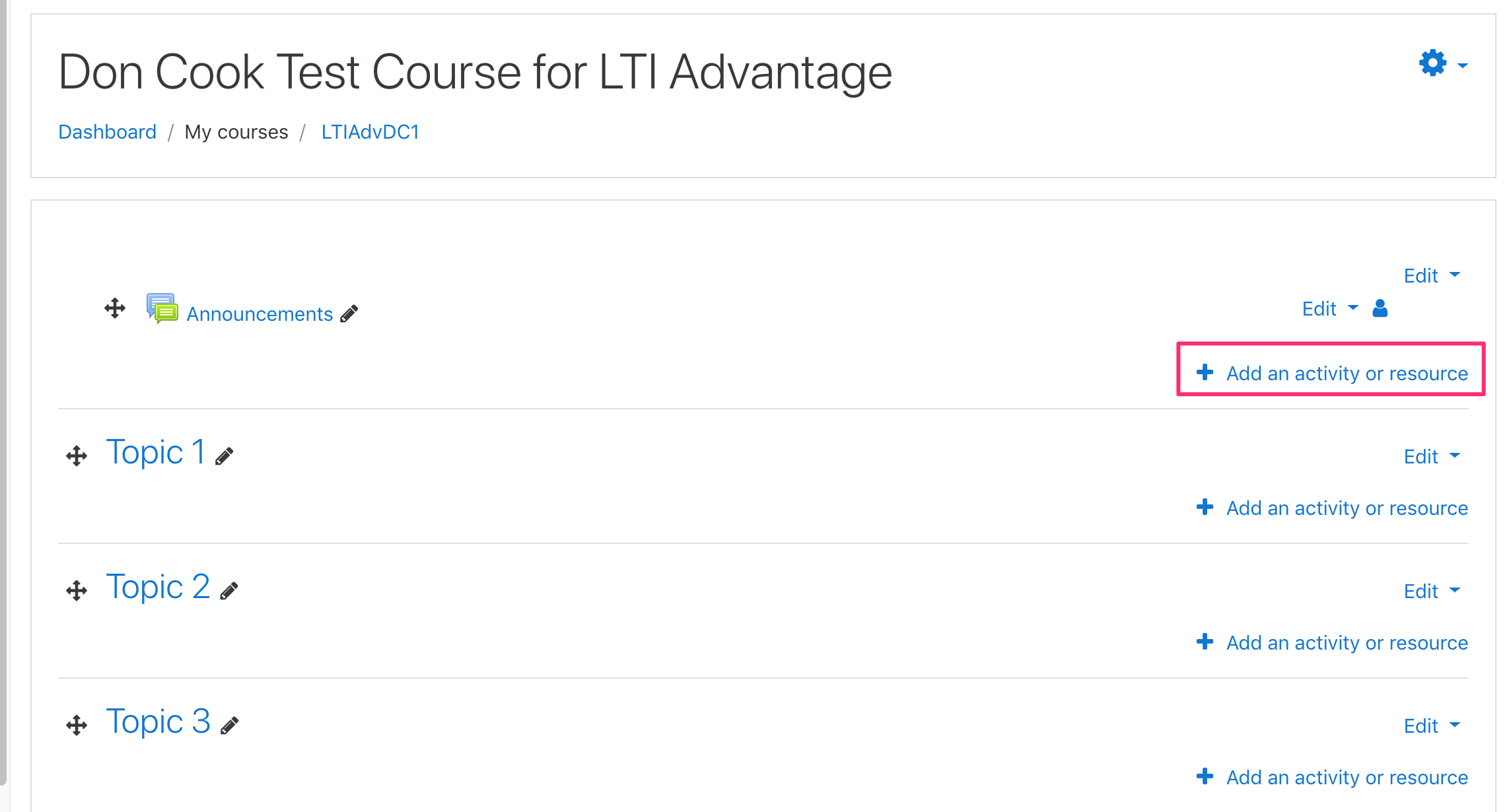 LTI Advantage (LTI 1.3) integration with Moodle for instructors and teachers