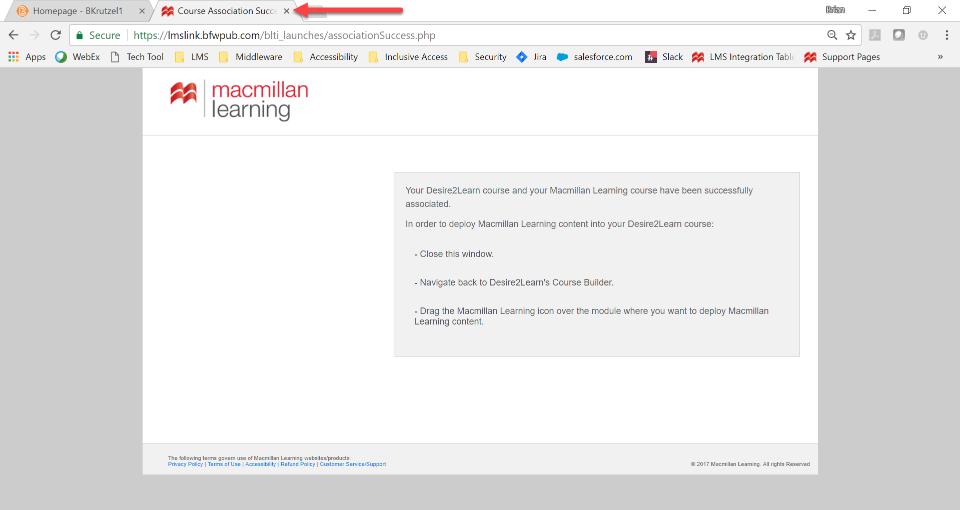 Achieve integration with D2L/Brightspace for instructors and teachers