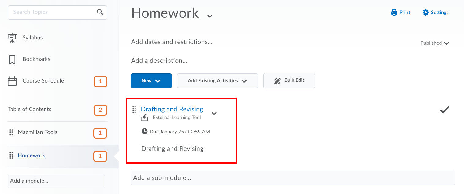 Achieve integration with D2L/Brightspace for instructors and teachers