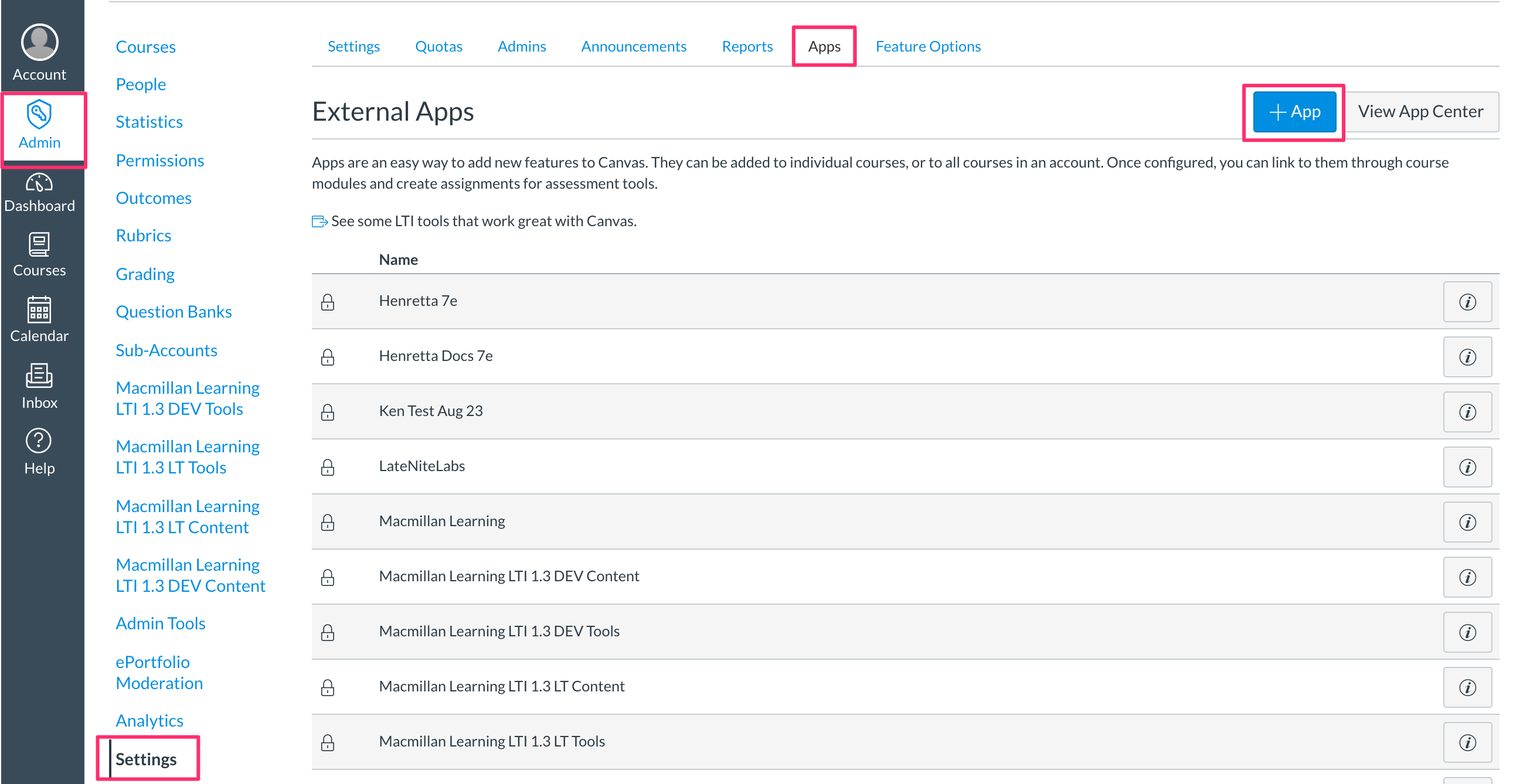 Administrator guide to LTI Advantage (LTI 1.3) integration with Canvas