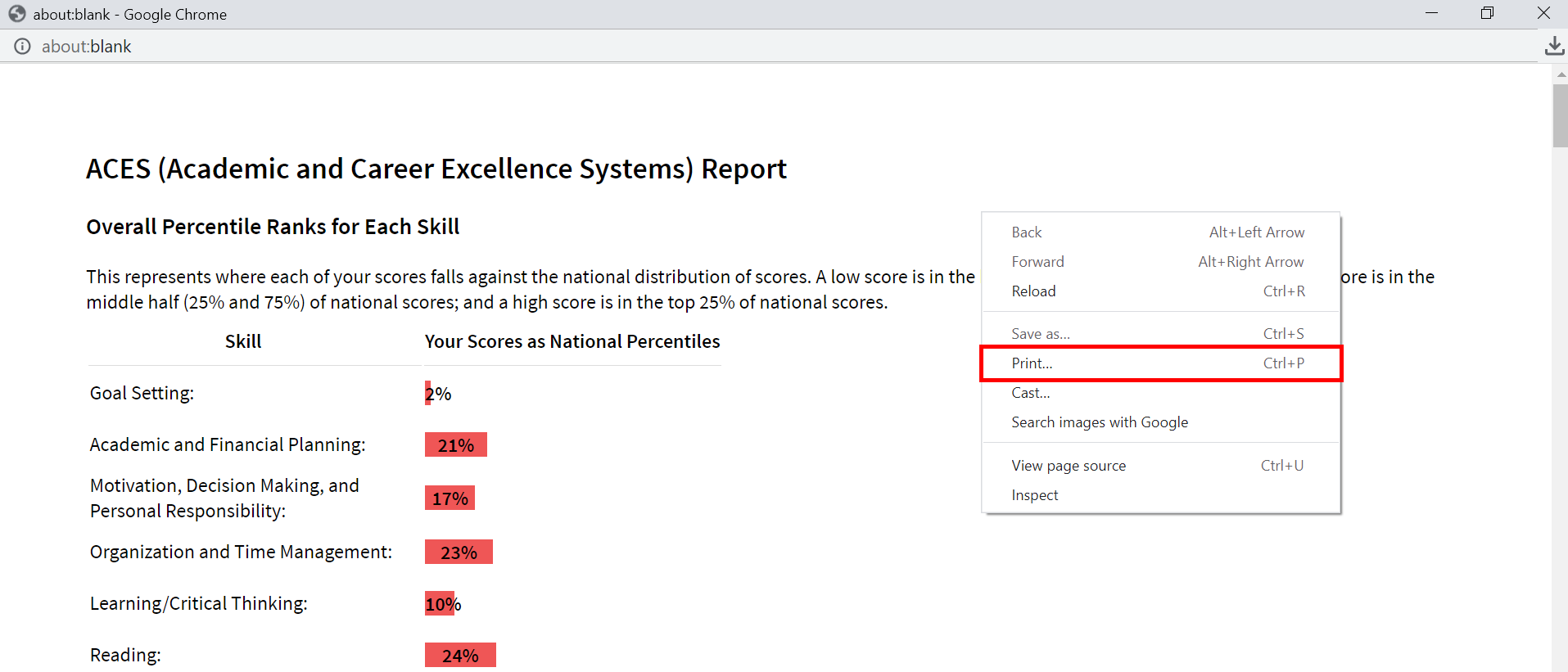 Navigating ACES Assessment in Achieve (for students)