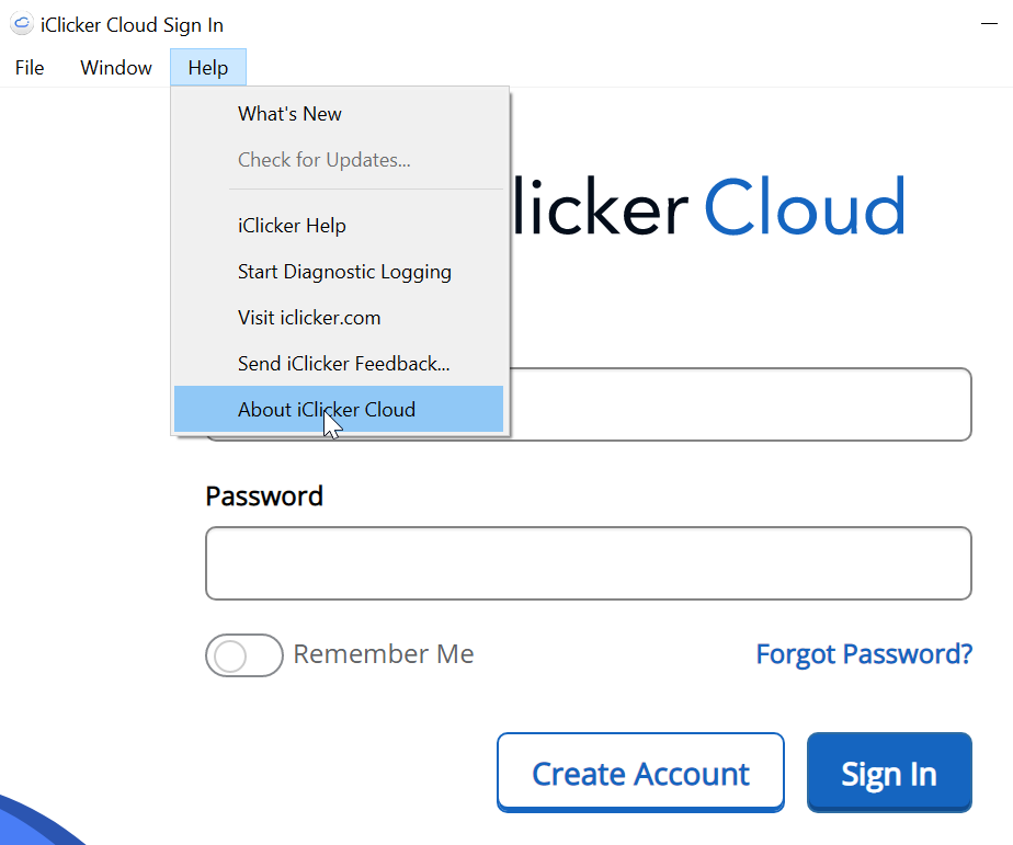 How to View Your iClicker Cloud Software Version