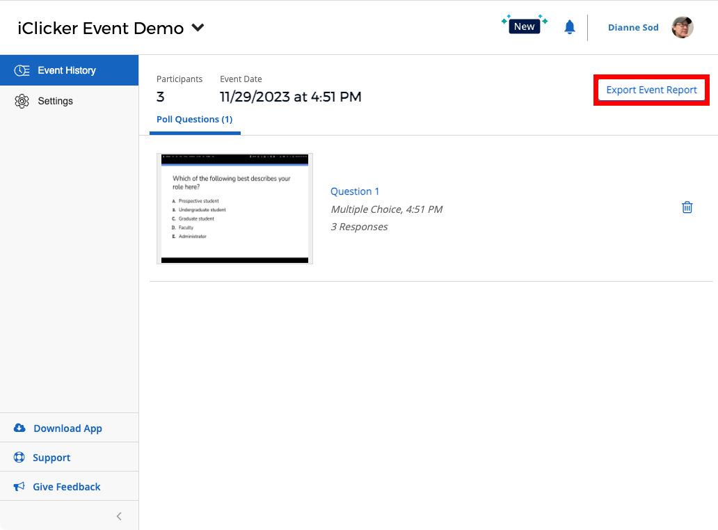 How to View Polling Results for Events on the iClicker Cloud Instructor ...