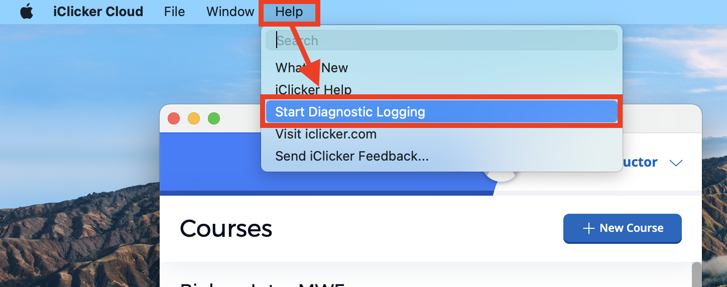 How to Send Diagnostic Support Information in iClicker Cloud