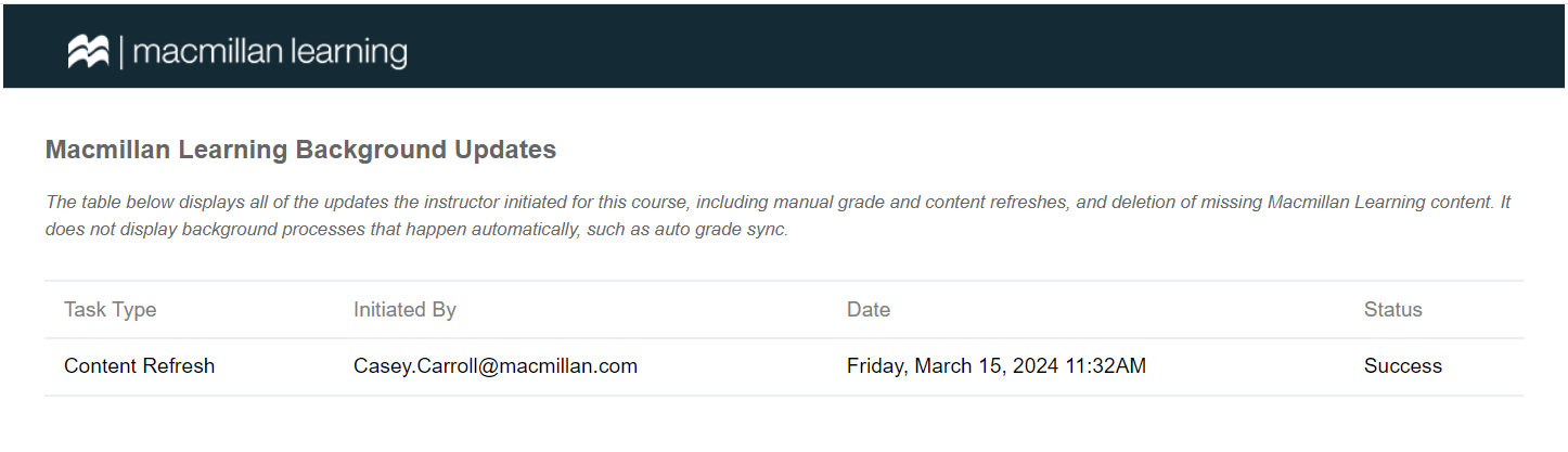 Using Macmillan/BFW Course Tools in your Canvas course
