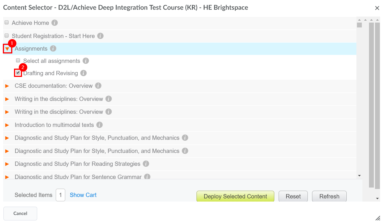 Achieve integration with D2L/Brightspace for instructors and teachers