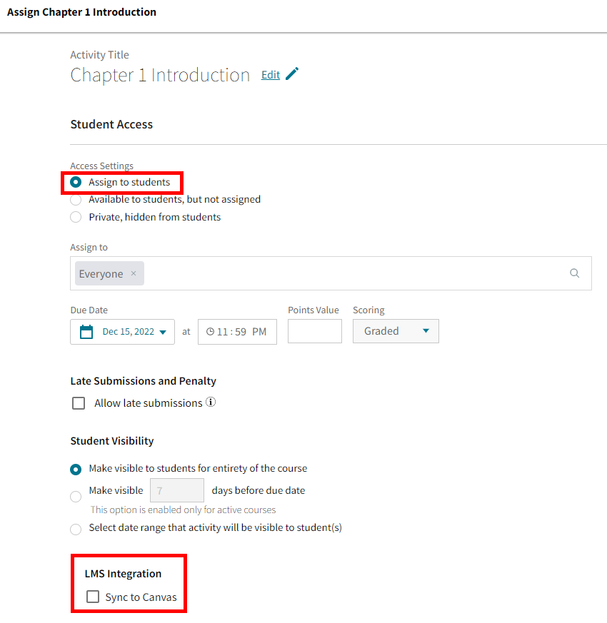 LTI Advantage (LTI 1.3) integration with Canvas for instructors and ...