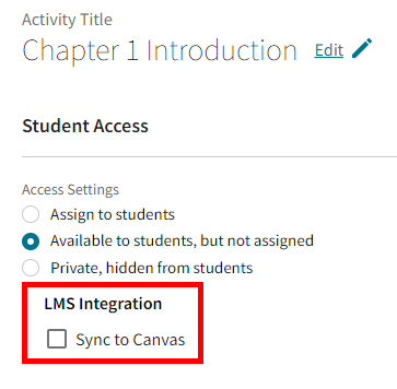 LTI Advantage (LTI 1.3) integration with Canvas for instructors and ...