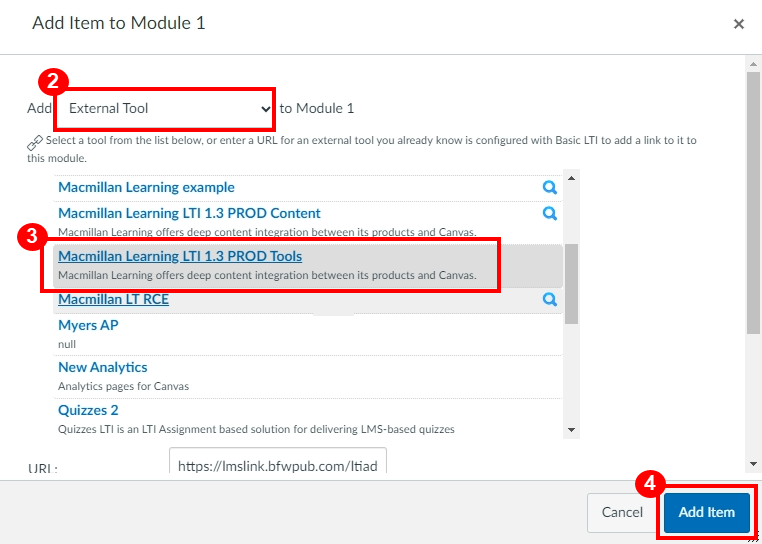 LTI Advantage (LTI 1.3) integration with Canvas for instructors and ...