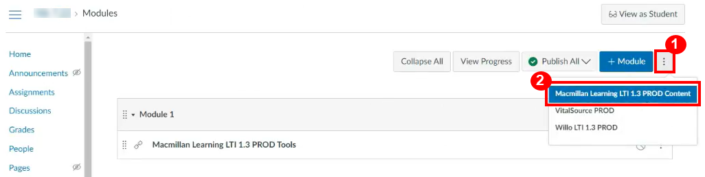 LTI Advantage (LTI 1.3) integration with Canvas for instructors and ...