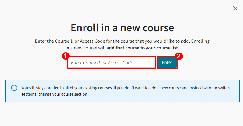 Using an Access Code to register for an Achieve course