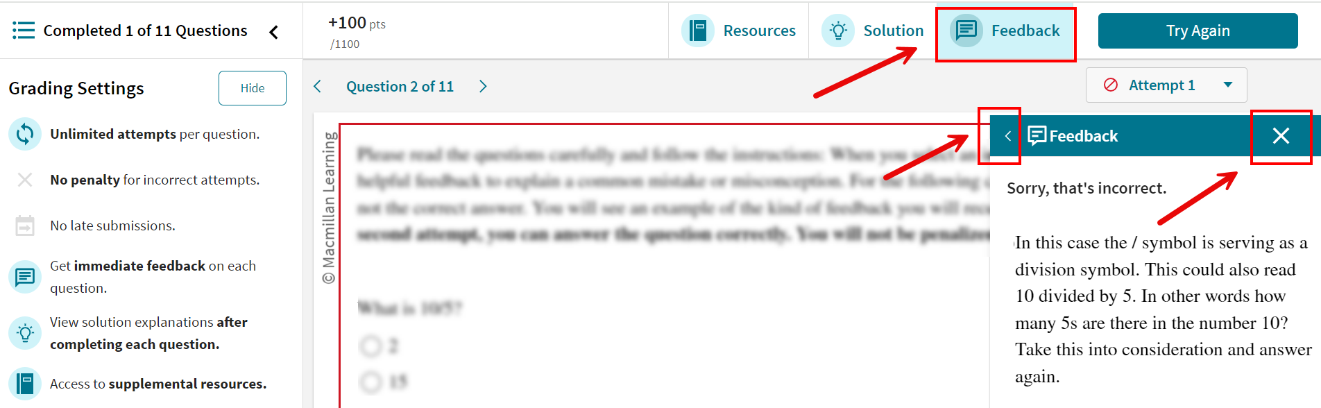 Navigate Assessments in Achieve as a student