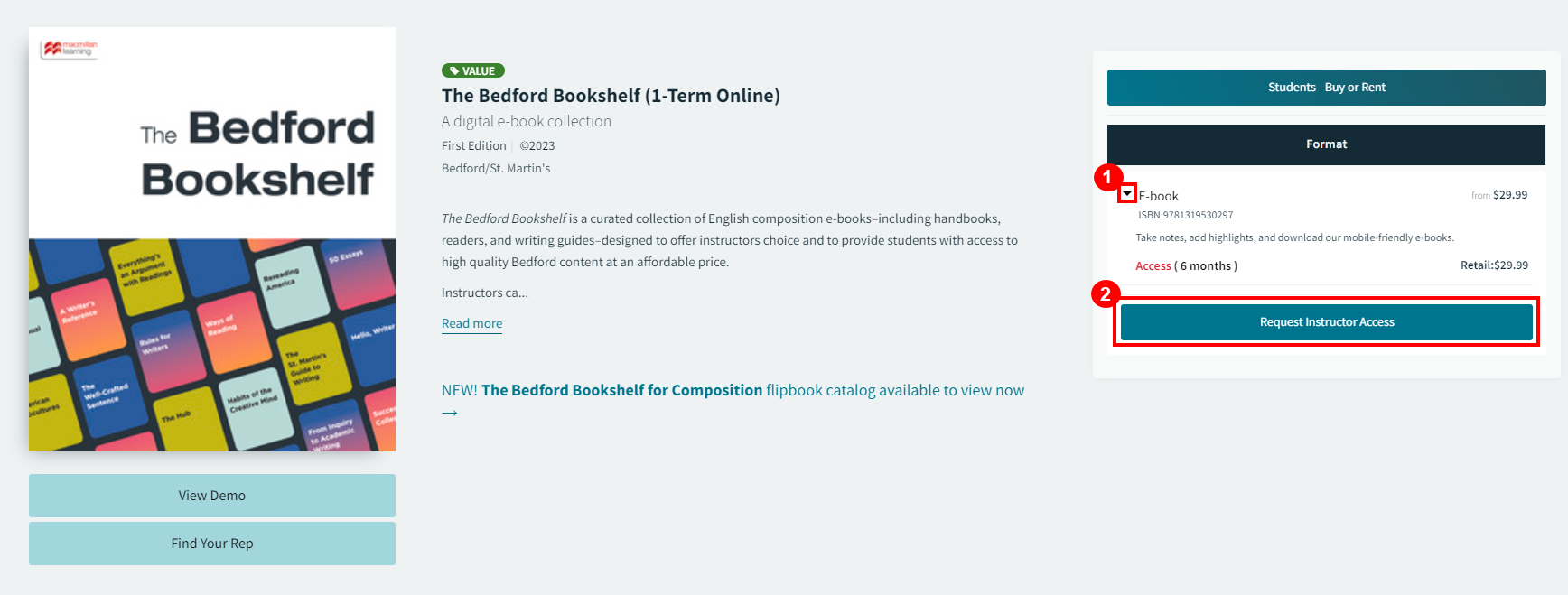 The Bedford Bookshelf Collection