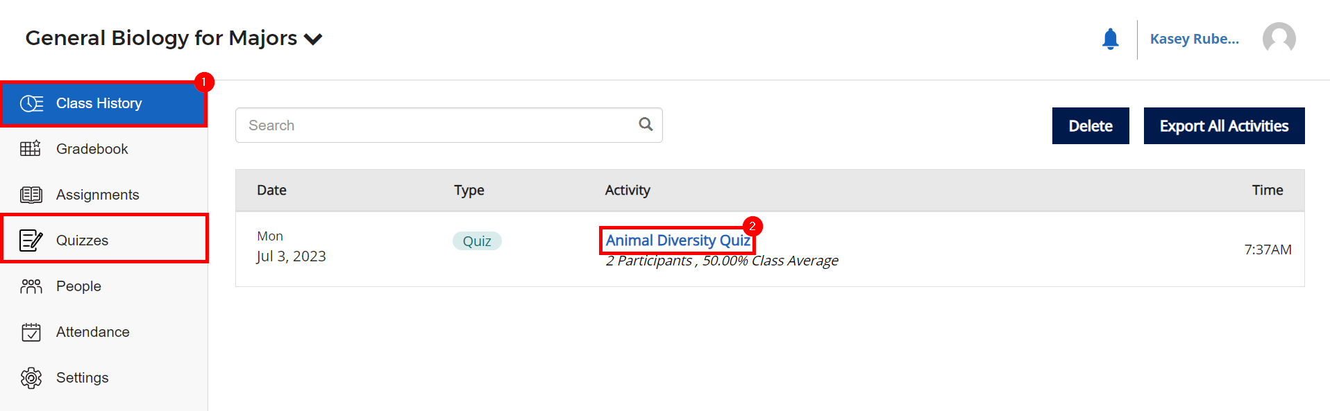 How to Grade and View Quizzing Results on the iClicker Cloud Instructor Website