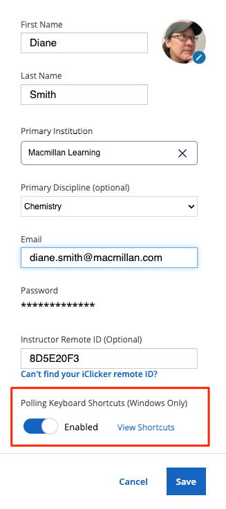 How to Control Polling with Keyboard Shortcuts in iClicker Cloud