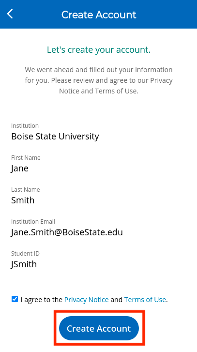 How Students Create an iClicker Account Through a Campus Portal
