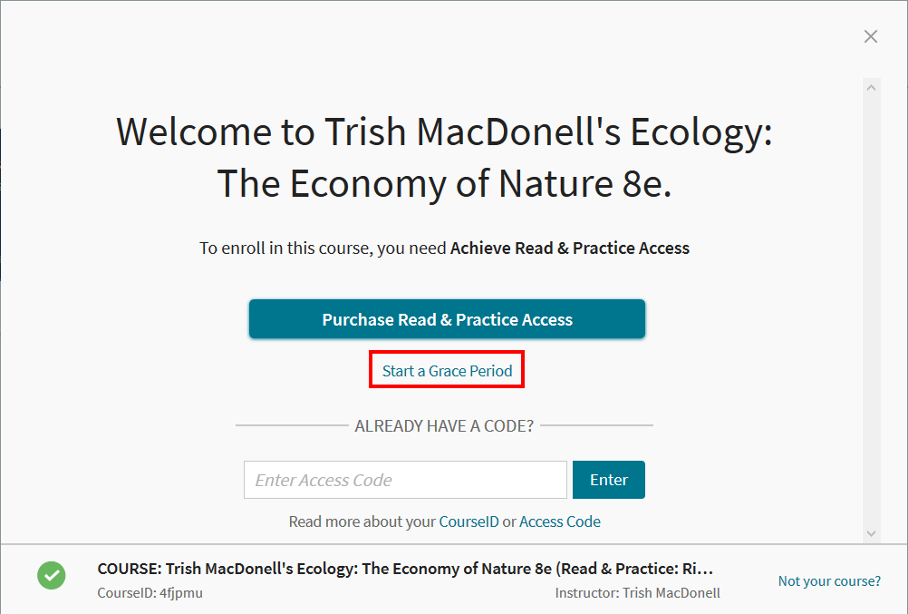 Enroll in an Achieve course