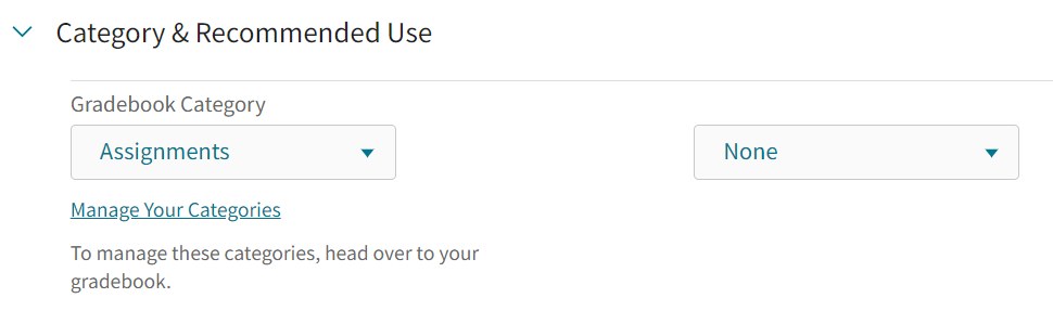 Achieve > Assign an item or change assignment settings