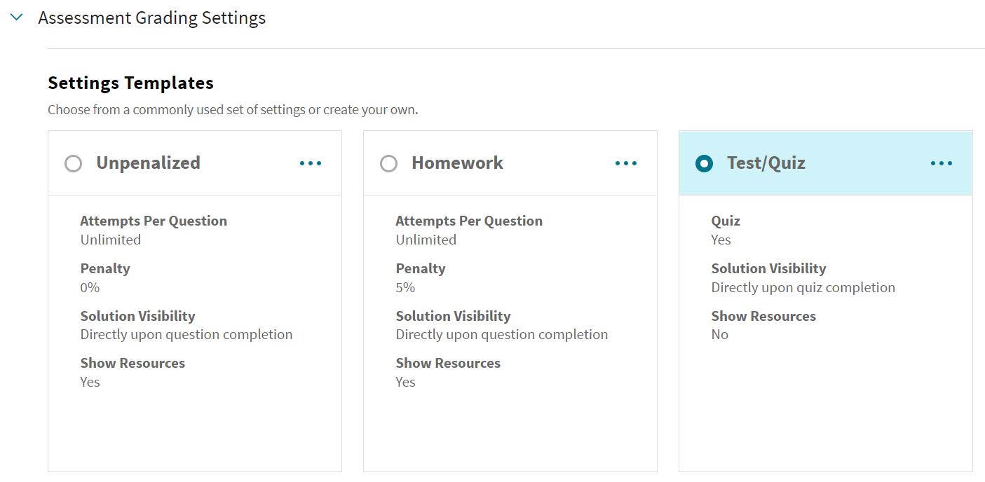 Achieve > Assign an item or change assignment settings