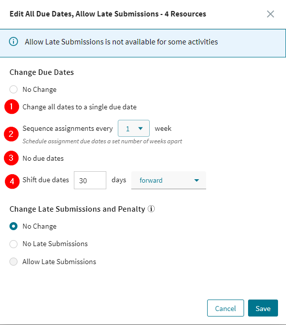Achieve > Assign an item or change assignment settings