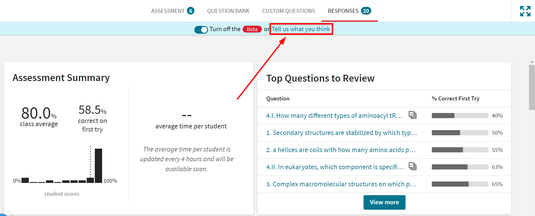 Achieve > Viewing, editing, and resetting student work in the Assessment Responses tab (Beta)