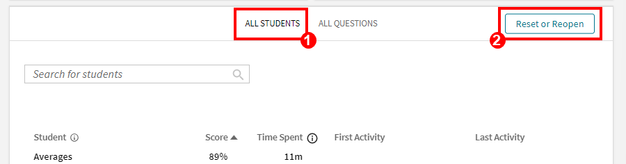 Achieve > Viewing, editing, and resetting student work in the Assessment Responses tab (Beta)