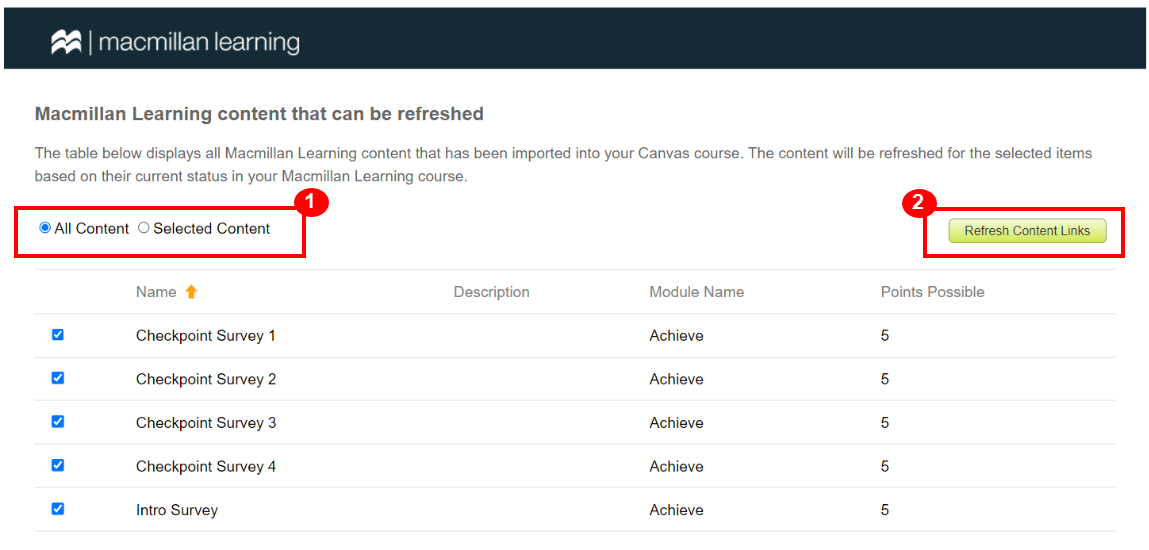 Using Macmillan/BFW Course Tools in your Canvas course