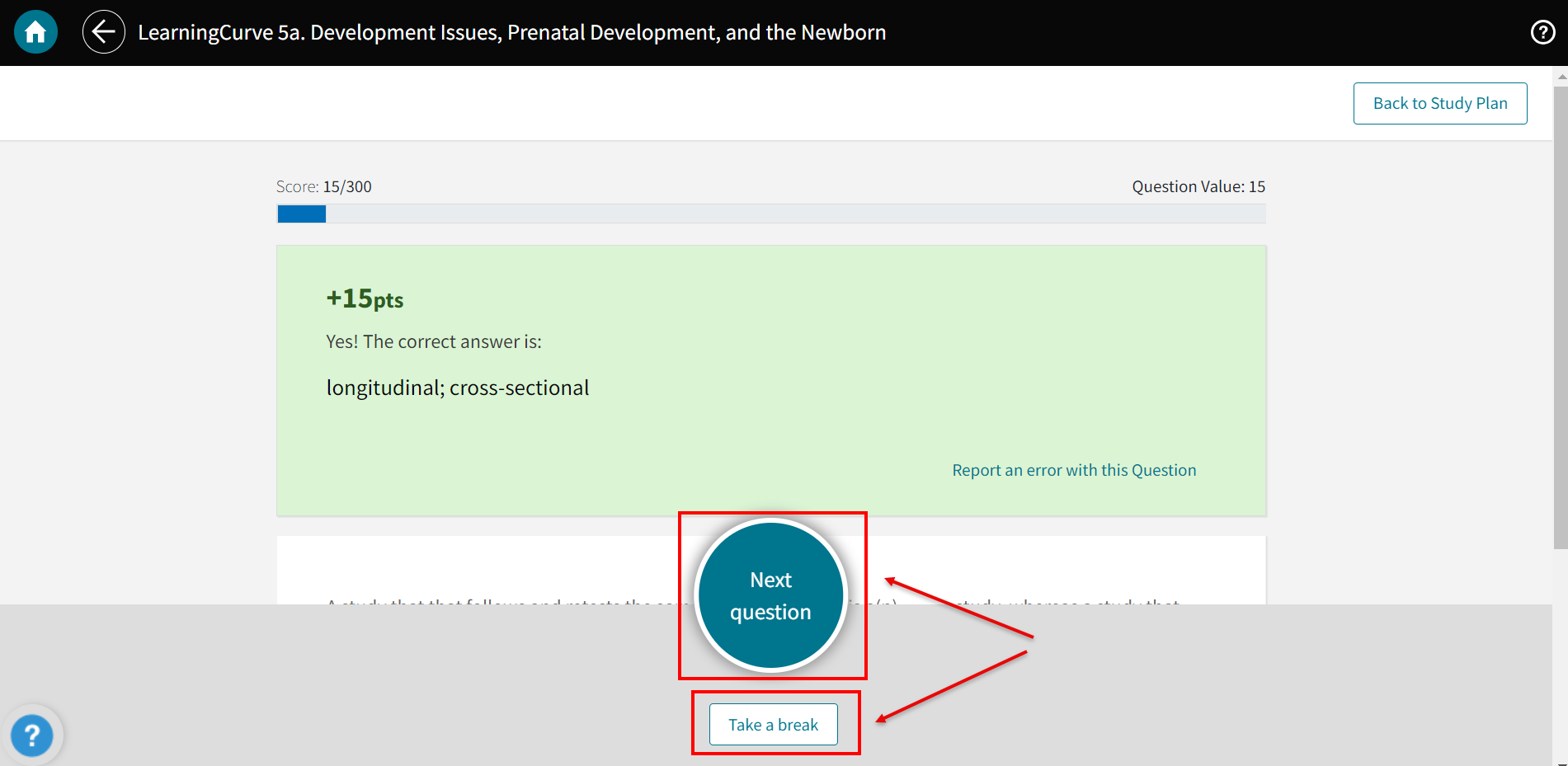 Navigate Adaptive Quizzing (LearningCurve) activities in Achieve
