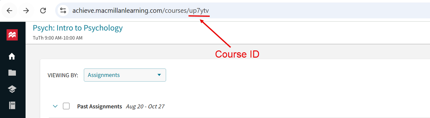 Find the Course ID for your Achieve course