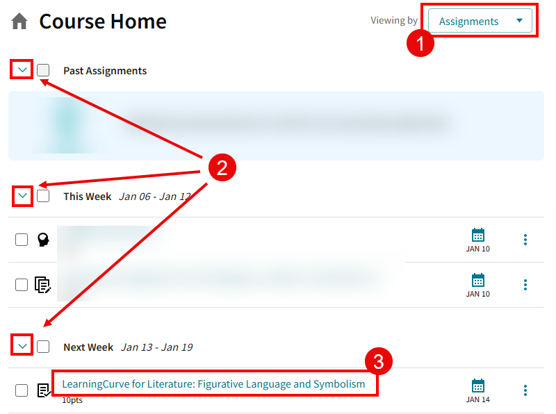 Navigate the My Course tab in your Achieve course
