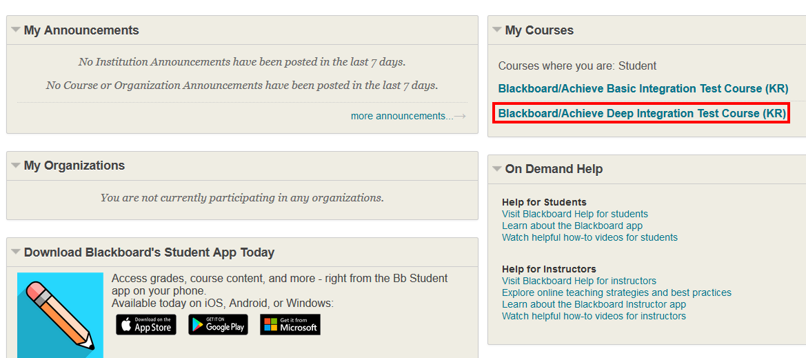 Students: Register for Achieve courses via your school's LMS