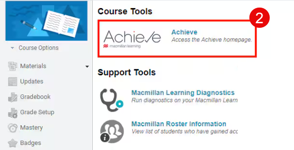 Students: Register for Achieve courses via your school's LMS