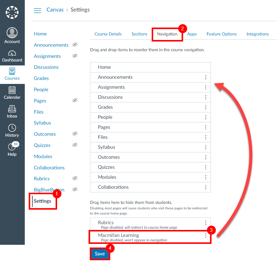 Integrate your Achieve course with Canvas > LTI 1.0