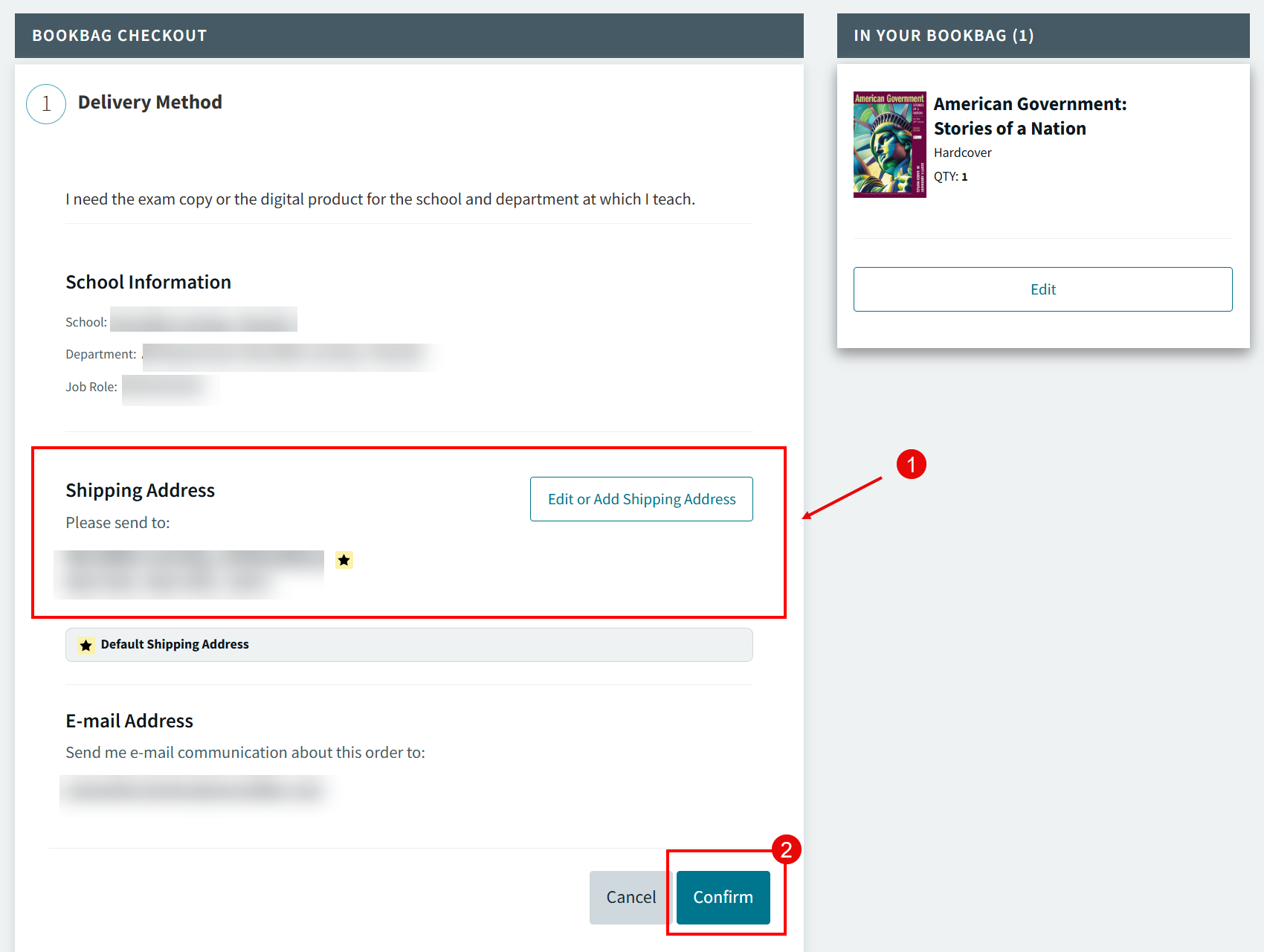 Get an exam or desk copy of a textbook or e-book