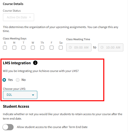 Integrate your Achieve course with D2L/Brightspace using LTI 1.0