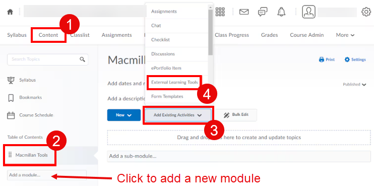 Integrate your Achieve course with D2L/Brightspace using LTI 1.0