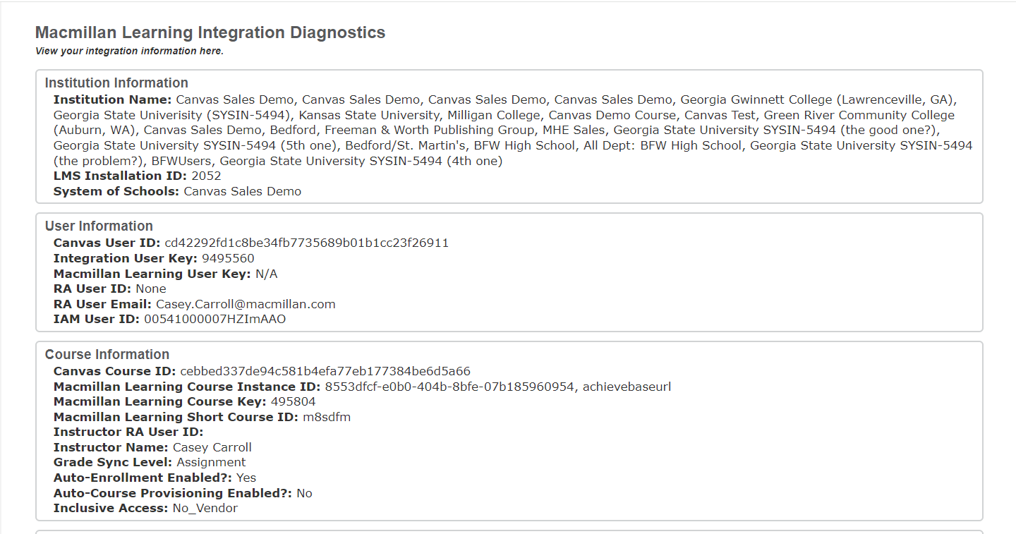 Using Macmillan Course Tools in your Canvas course