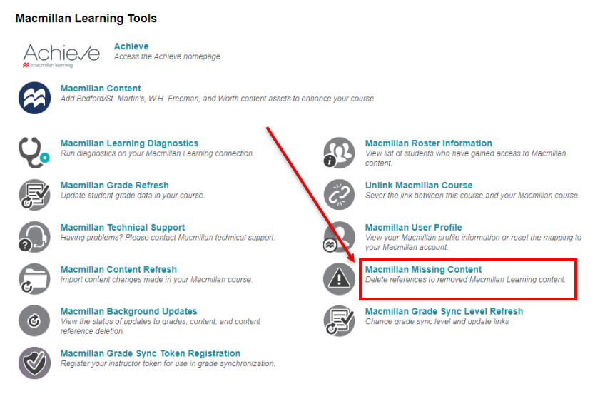 Using Macmillan Course Tools in your Canvas course
