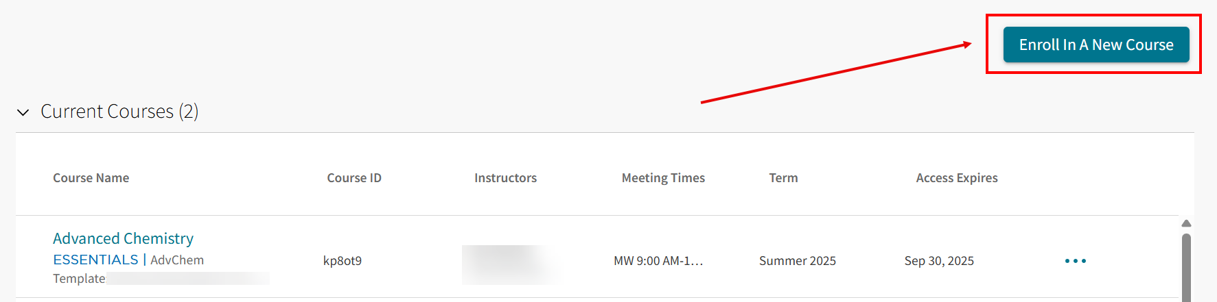 Using an Access Code to register for an Achieve course