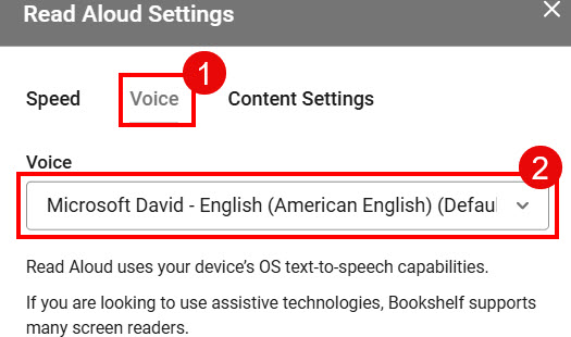 Use the Read Aloud feature in your Achieve e-book