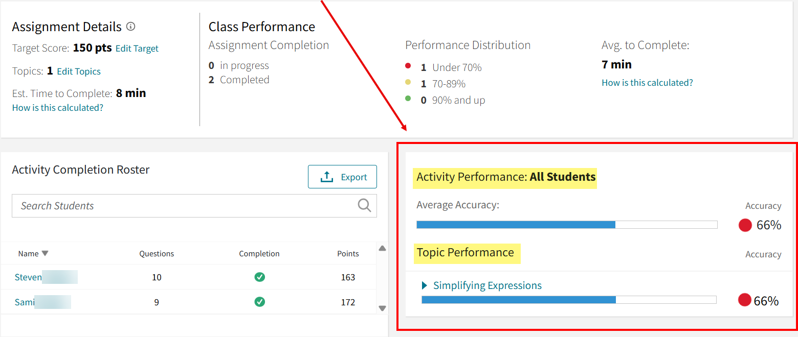 Assigning, editing, and reviewing Adaptive Quizzing (LearningCurve) activities in Achieve