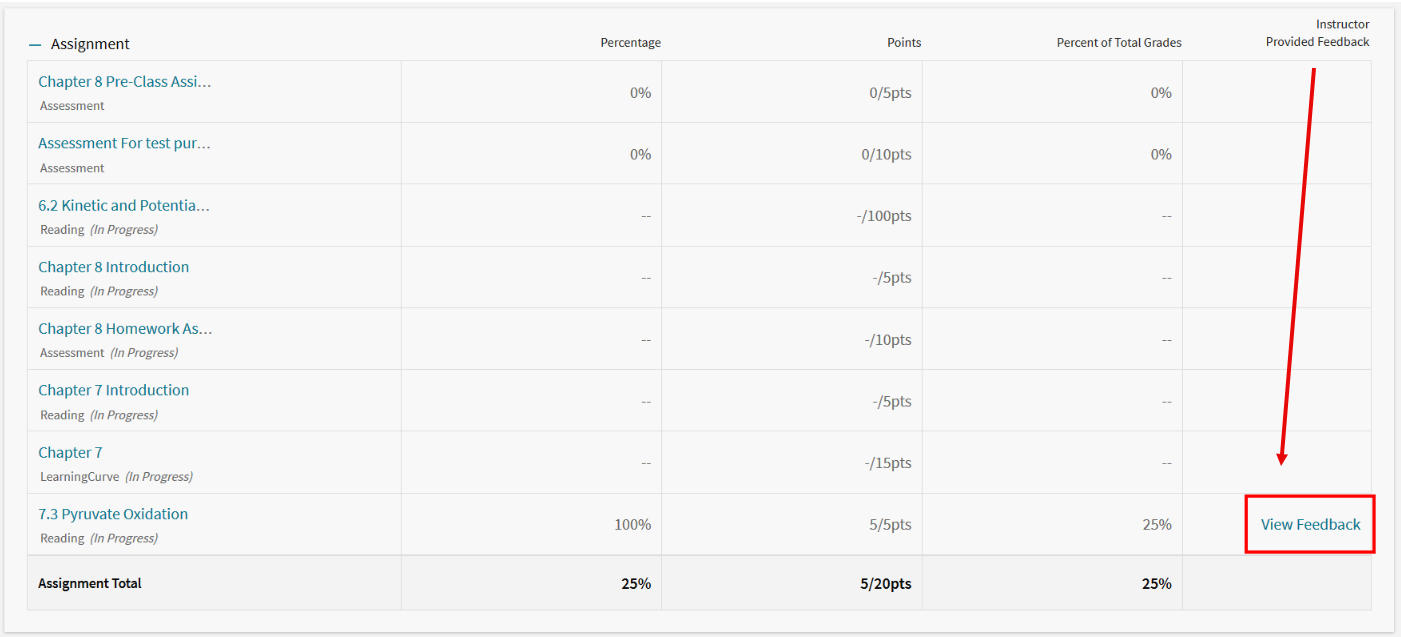 View your grades in Achieve