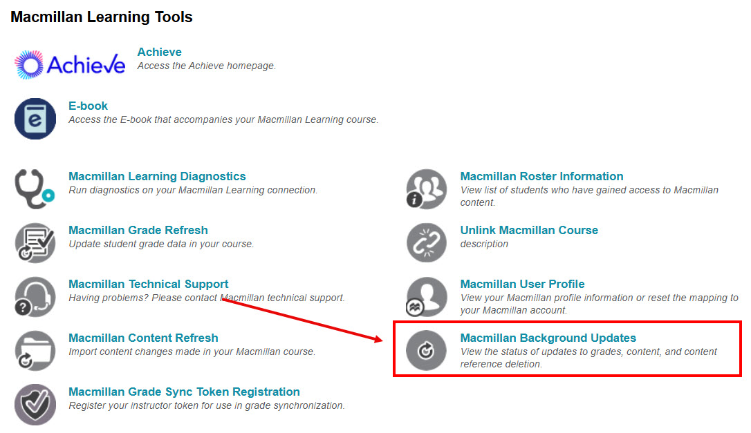 Using Macmillan Course Tools in your Canvas course